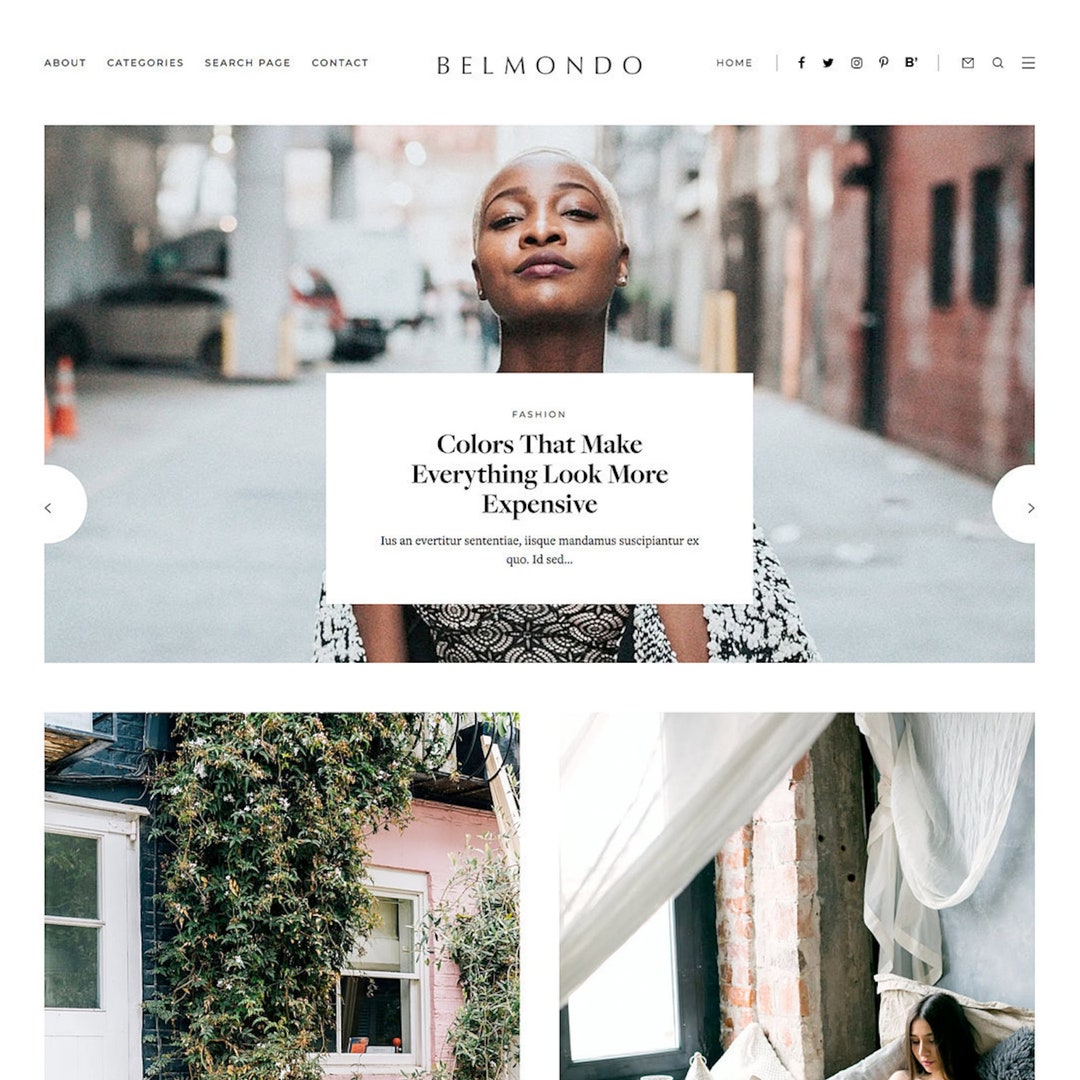 Belmondo | Premade Blogger Template - Responsive Blogger Theme ...