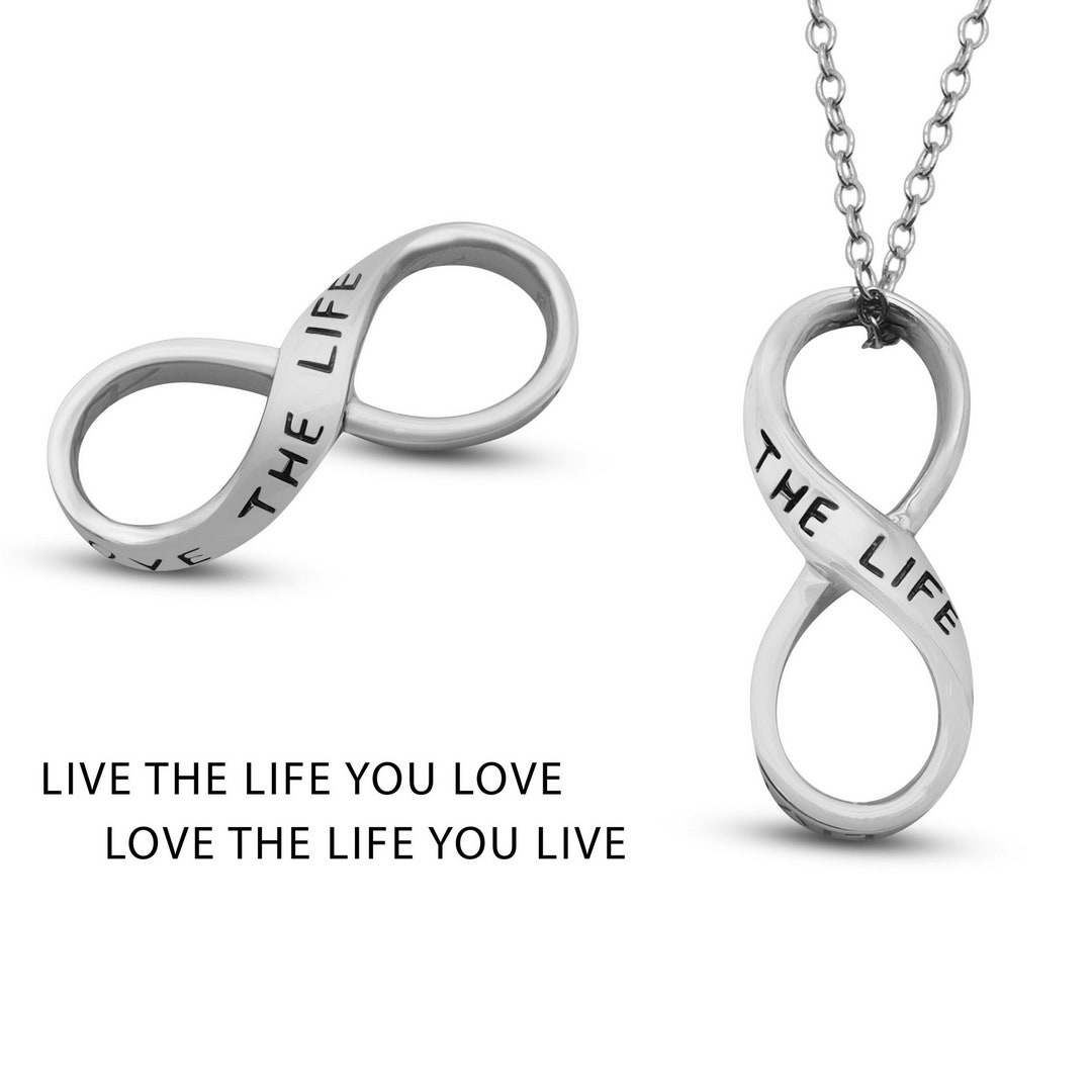 Infinity Pendant in Sterling Silver, Eternity Necklace, Daily Necklace ...