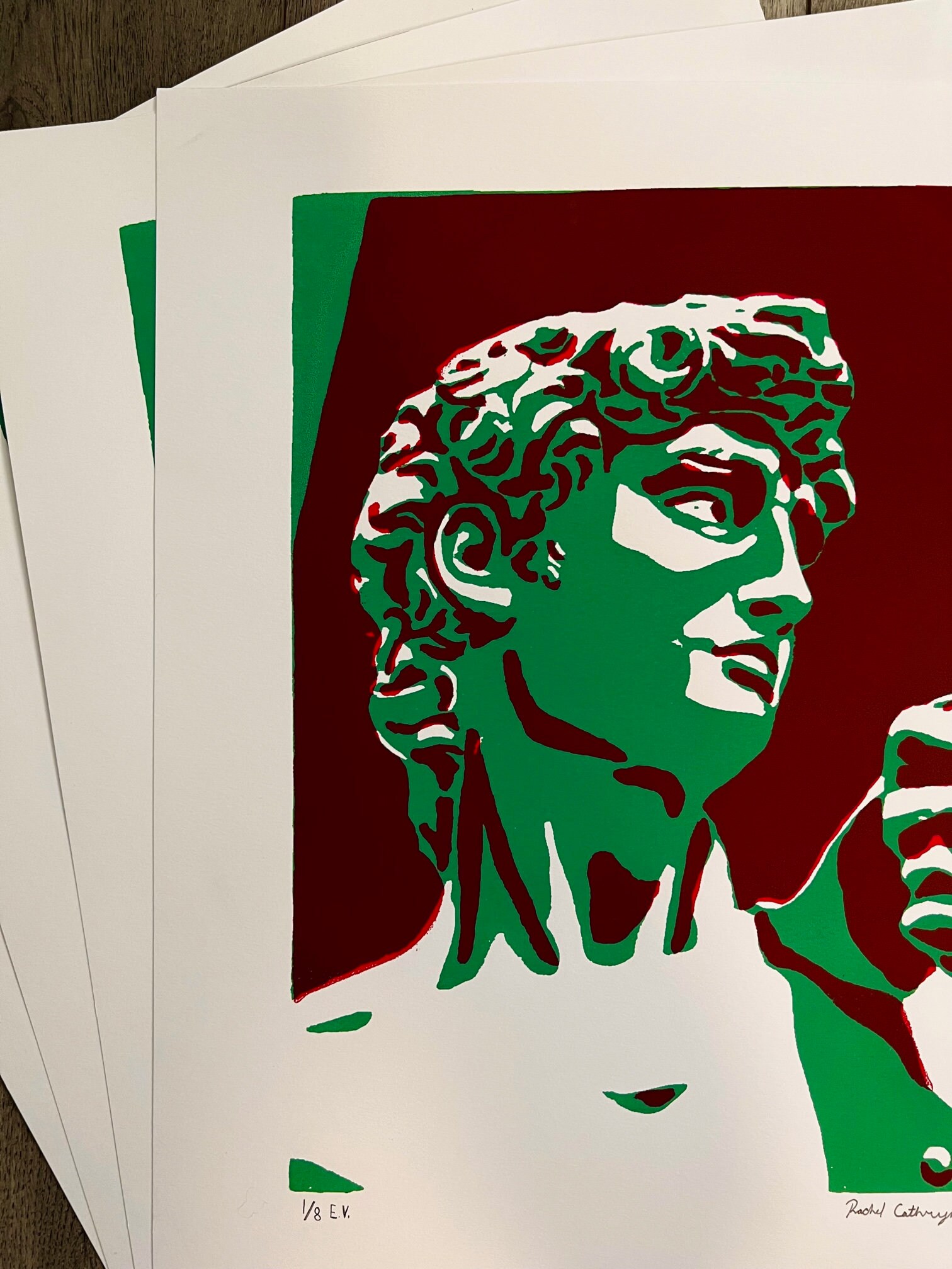 The David ORIGINAL SCREEN PRINTS | Signed Original 2-layer Silk Screen ...
