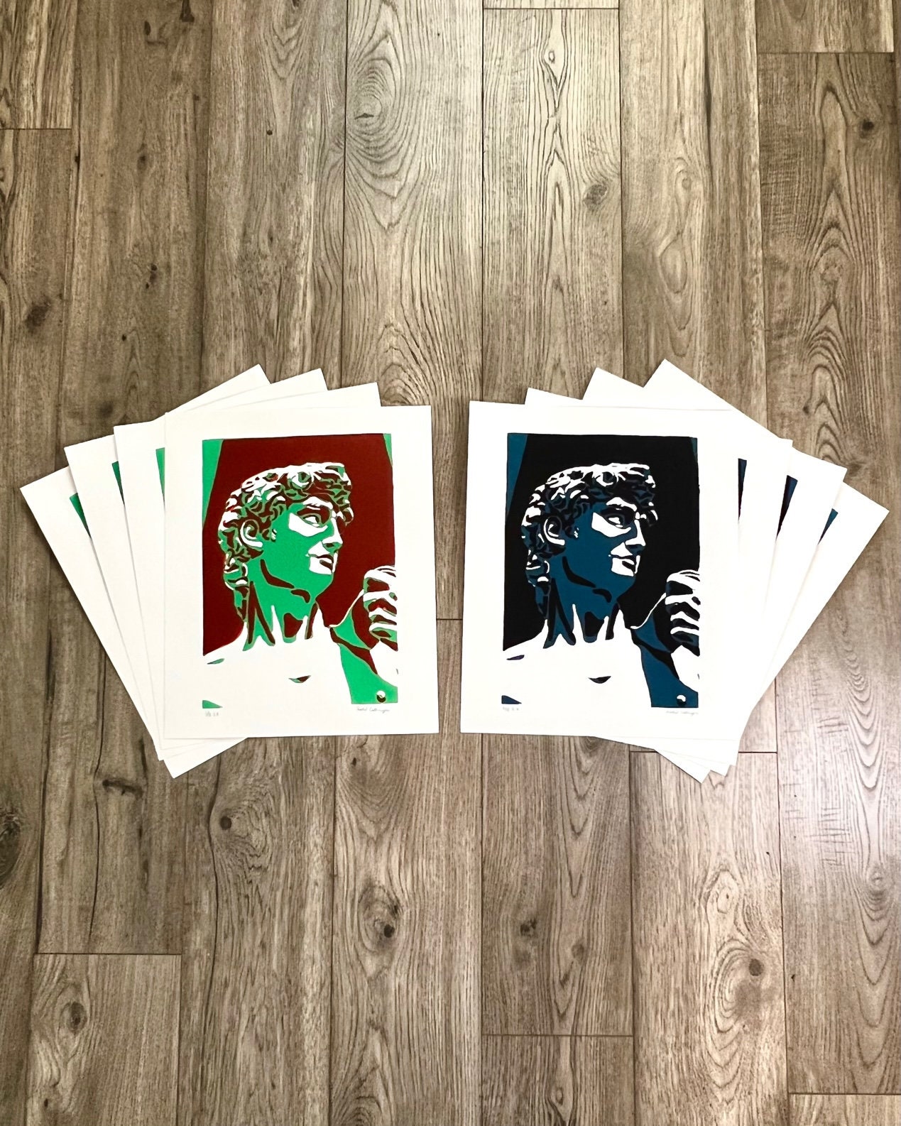 The David ORIGINAL SCREEN PRINTS | Signed Original 2-layer Silk Screen ...