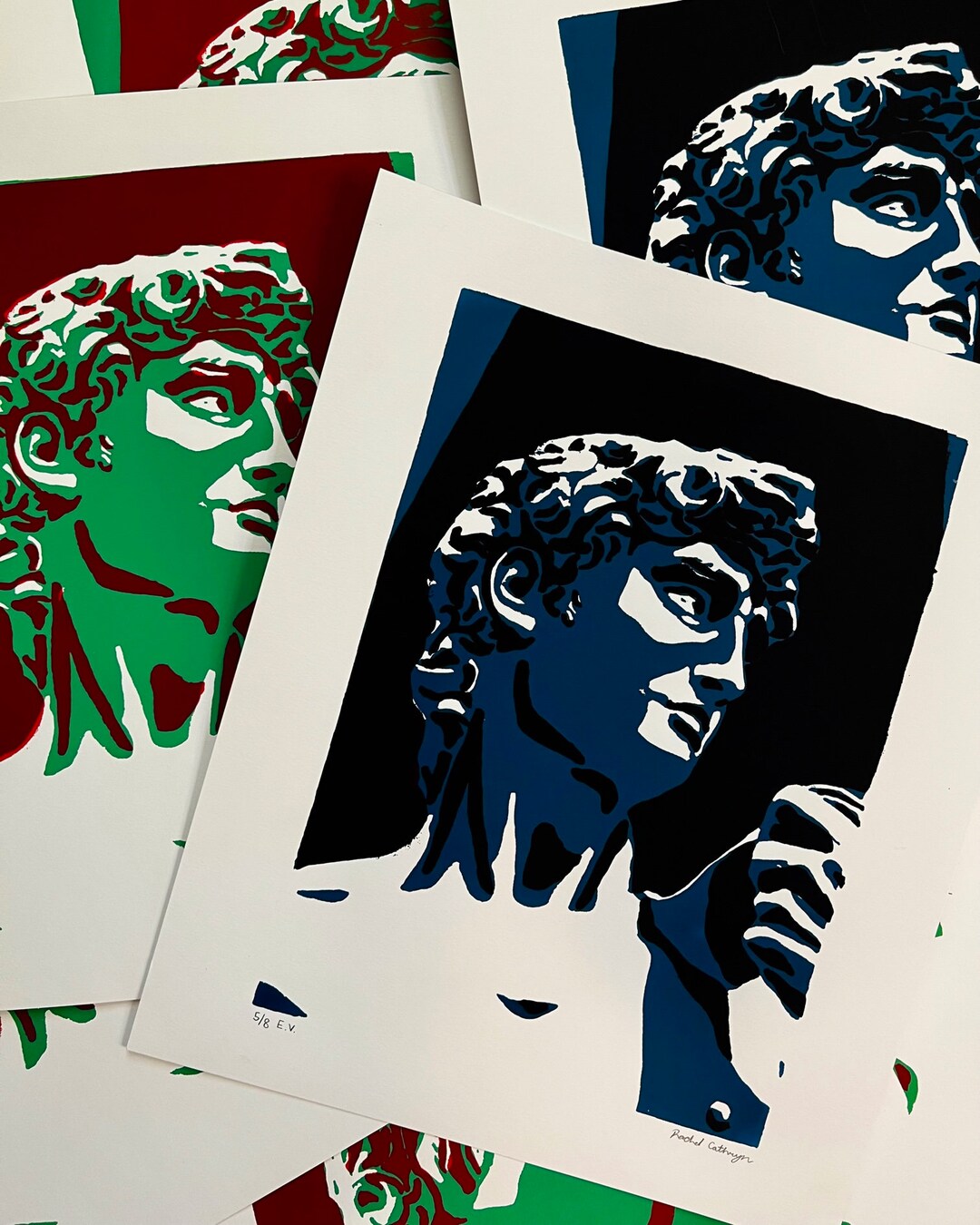 The David ORIGINAL SCREEN PRINTS | Signed Original 2-layer Silk Screen ...