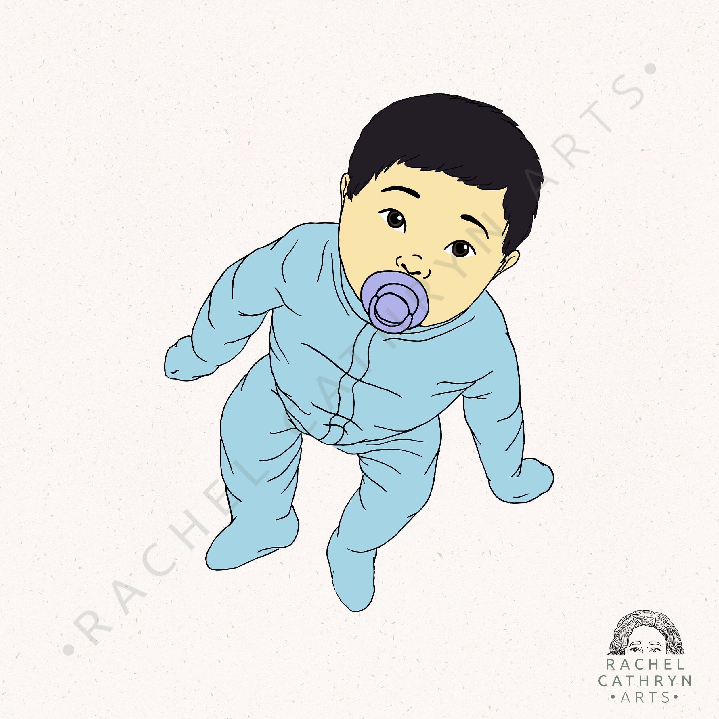 CUTE BABY ILLUSTRATIONS Png and Tiff Download | Instant Digital ...