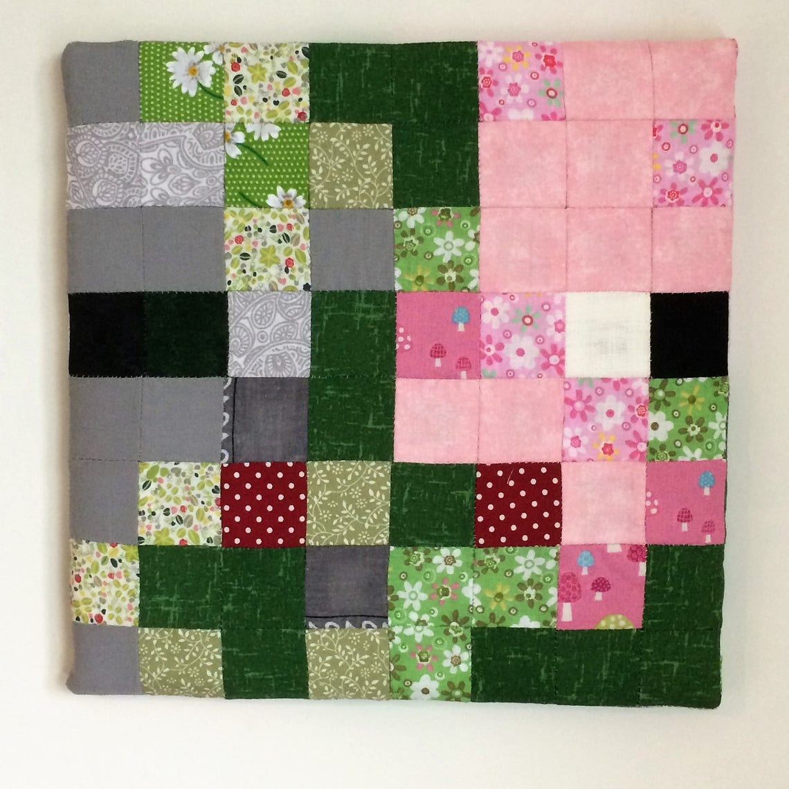 Minecraft Inspired Patchwork Mobhead Wall Art Zombie Pigman - Etsy