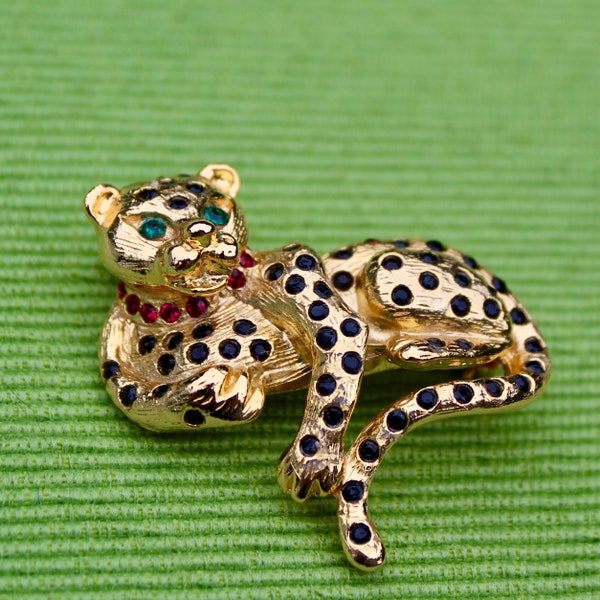 Leopard Brooch - Etsy