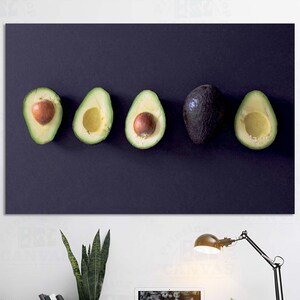 Avocado Wall Decor, Large Wall Art, Restaurant Art, Kitchen Art ...