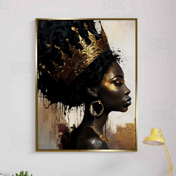 Black Queen Canvas - Etsy