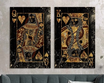 King and Queen Card Poster - Etsy