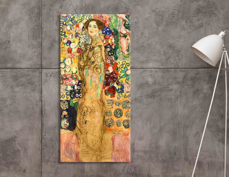 Gustav Klimt Dame maria Munk 1917/18 Fine Art Poster in | Etsy
