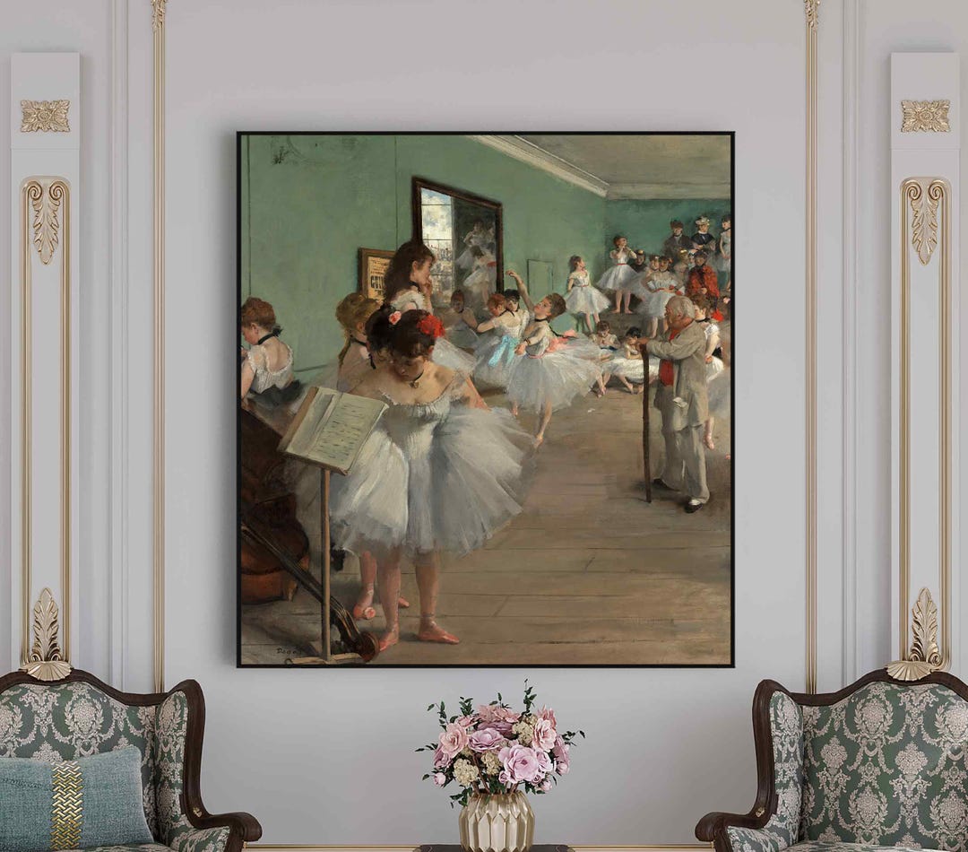 Edgar Degas Dance Lesson Canvas Print Impressionist Ballet Art ...