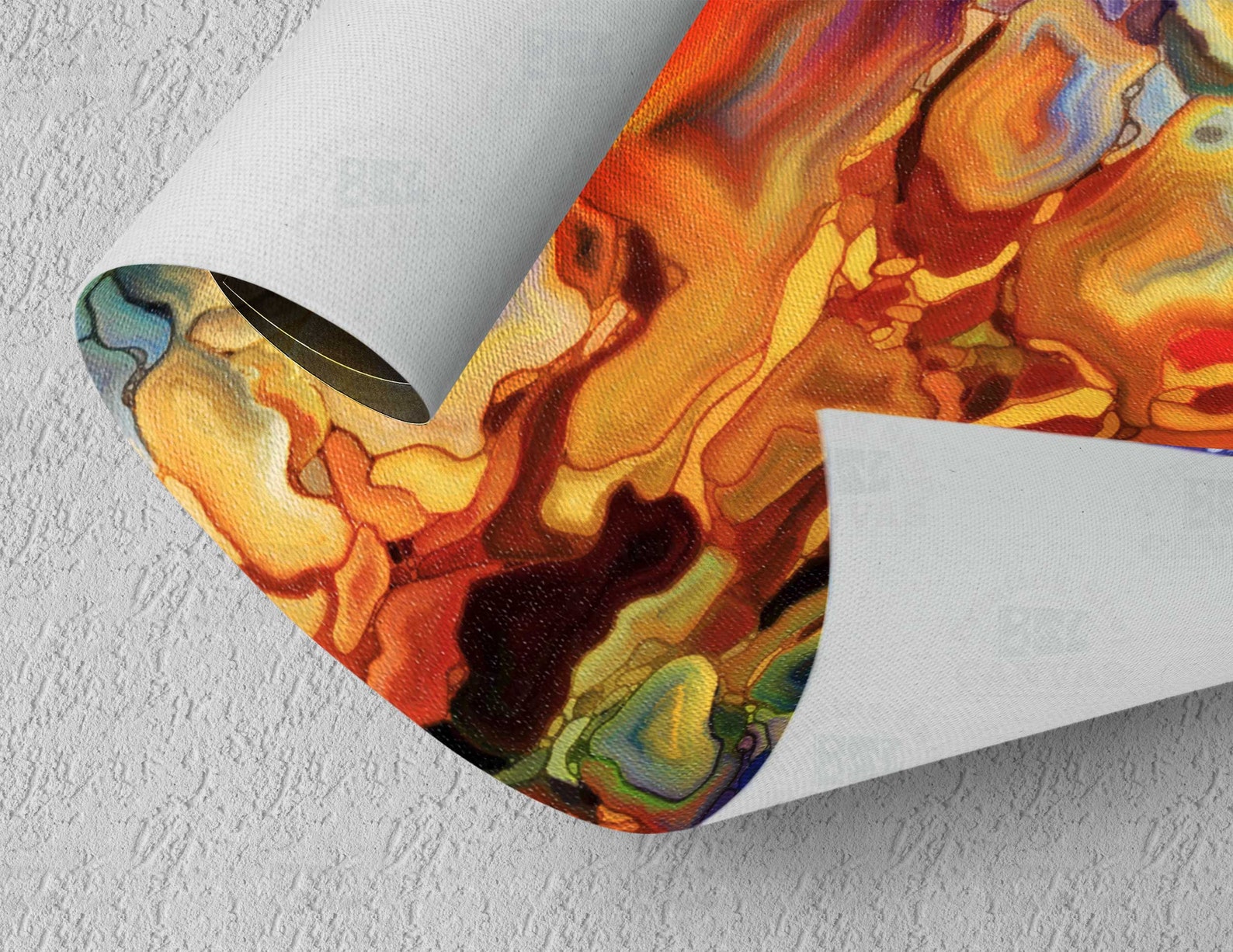 Multicolor Abstract Wall Art Colorful Print on Canvas | Etsy