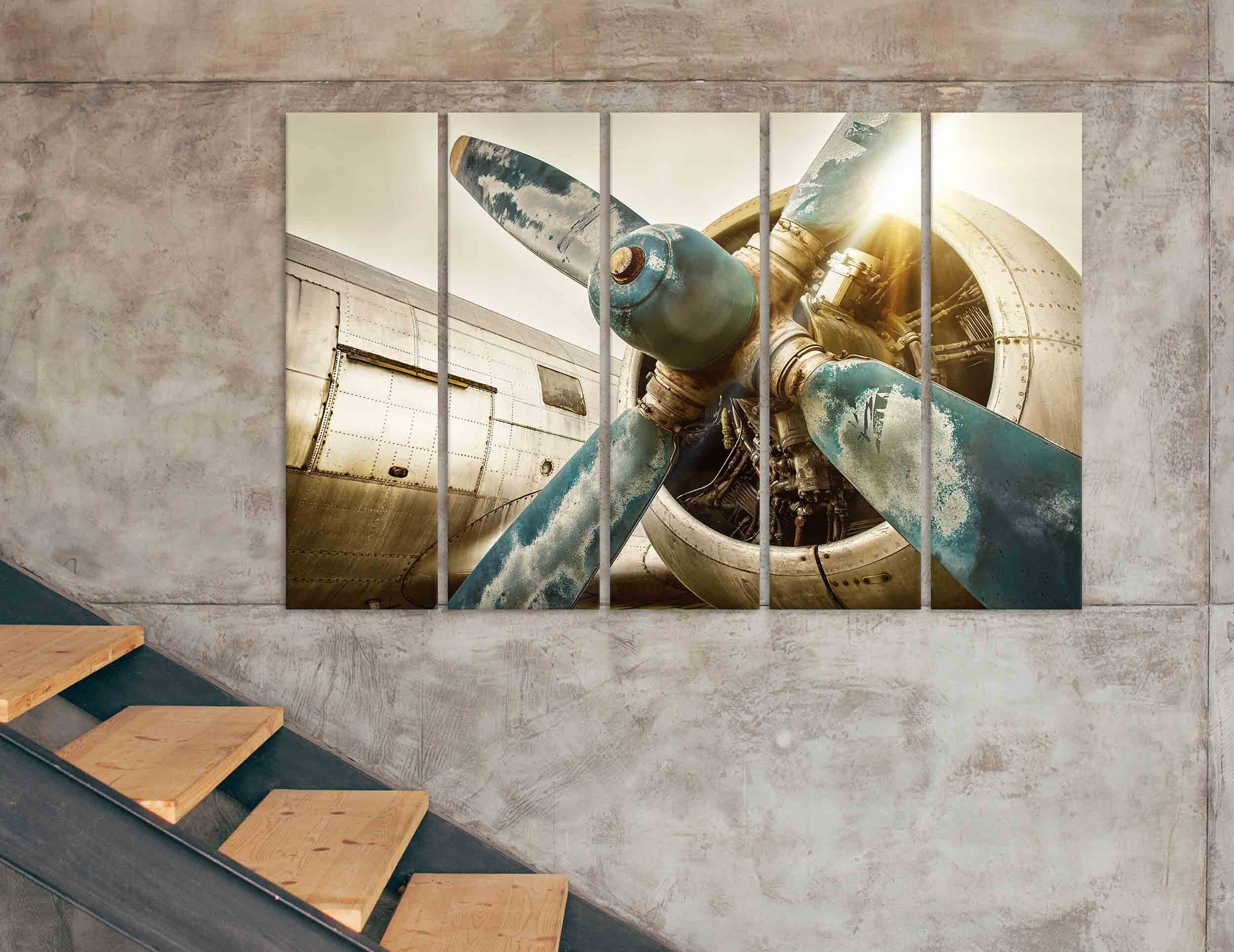 Aviation art Airplane wall art decor Airplane office wall | Etsy