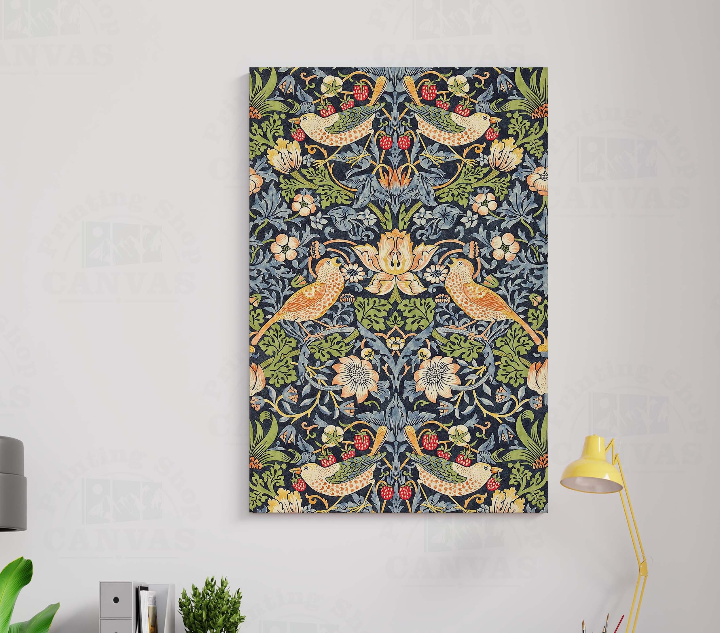 William Morris Flowers and Birds Tree of Life Canvas or - Etsy