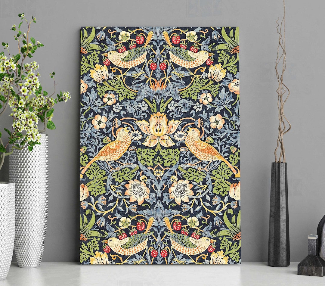 William Morris Flowers and Birds, Tree of Life Canvas or Poster Print ...