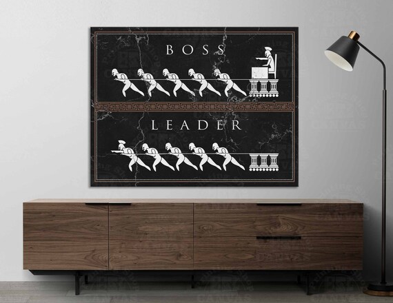 Motivational Picture Leader Canvas Print Modern Wall Office | Etsy