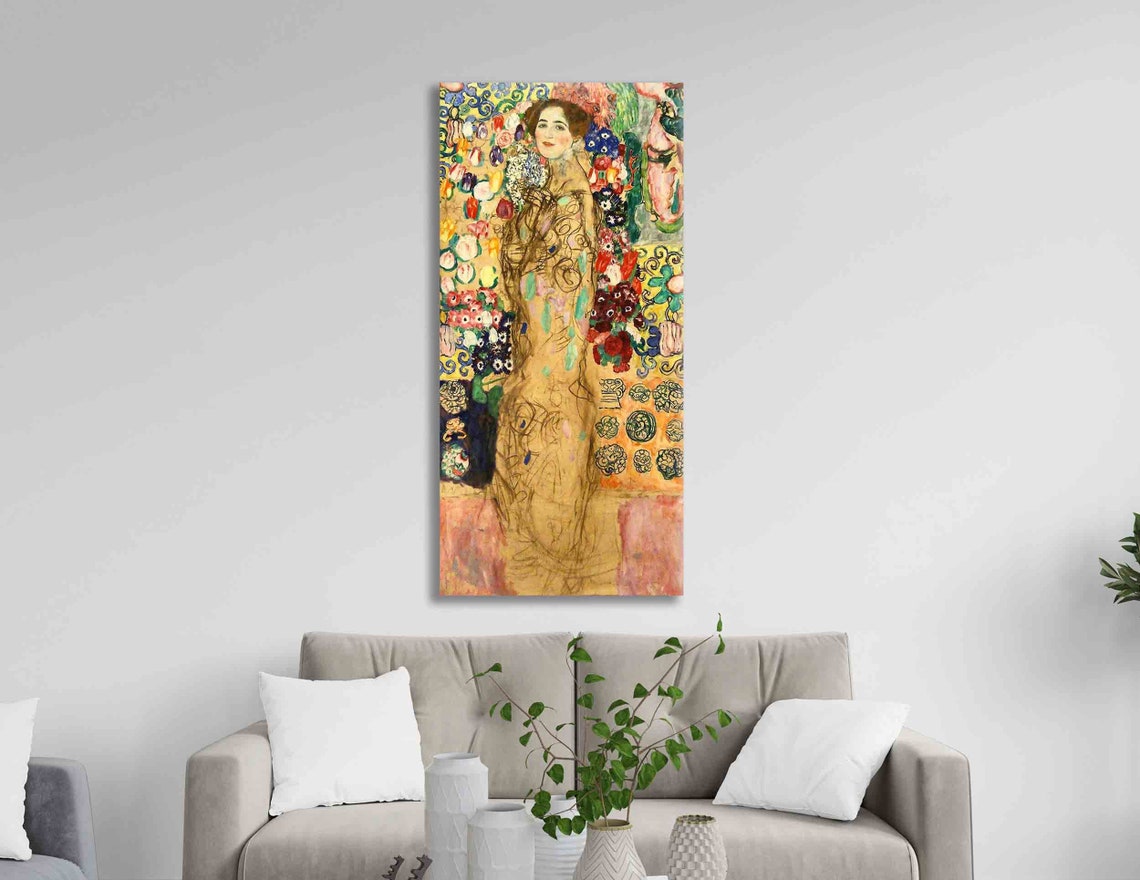 Gustav Klimt Dame Maria Munk 1917/18 Fine art poster in | Etsy