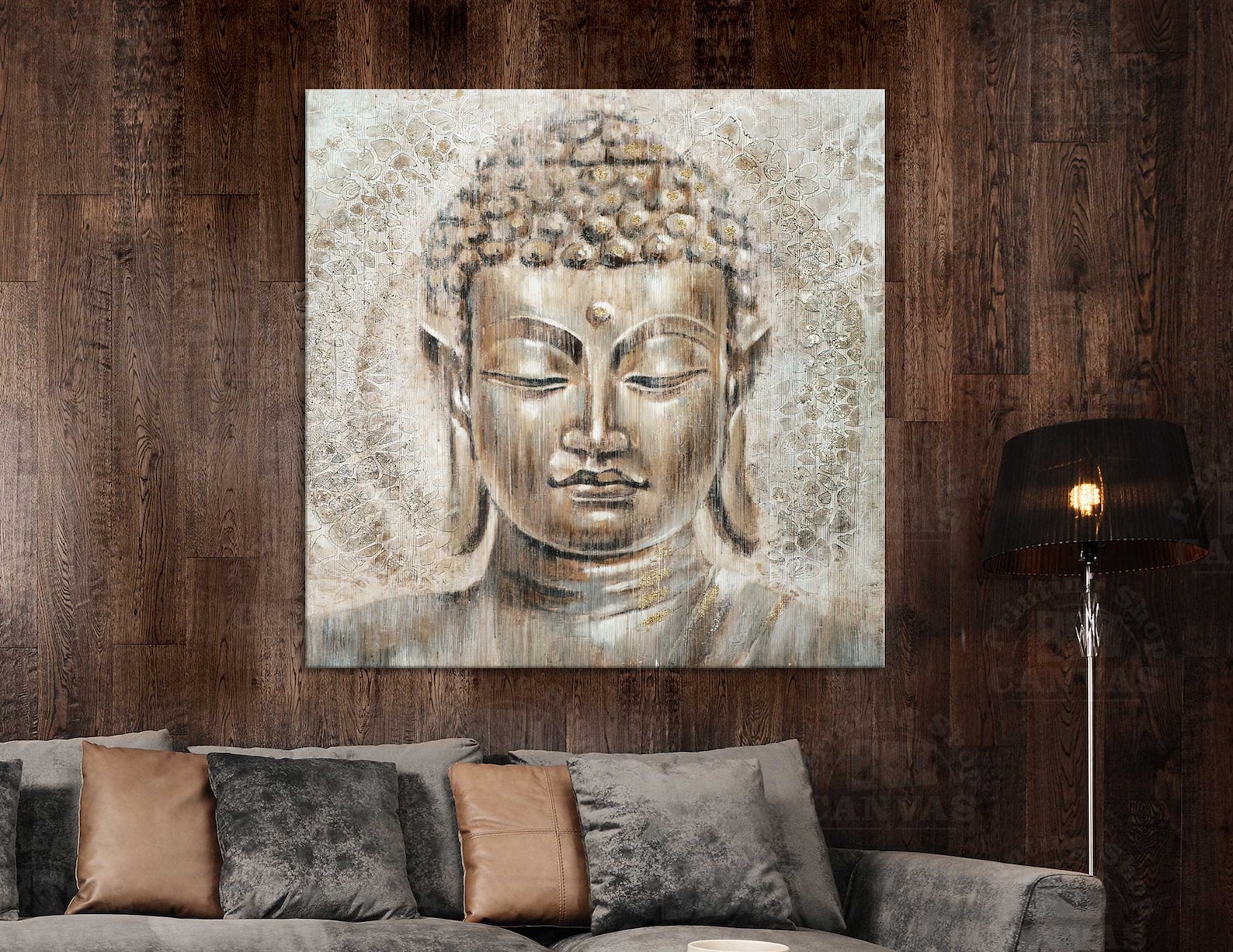 Buddha Abstract Print on Canvas Buddha Wall Art Asian Wall Art - Etsy UK
