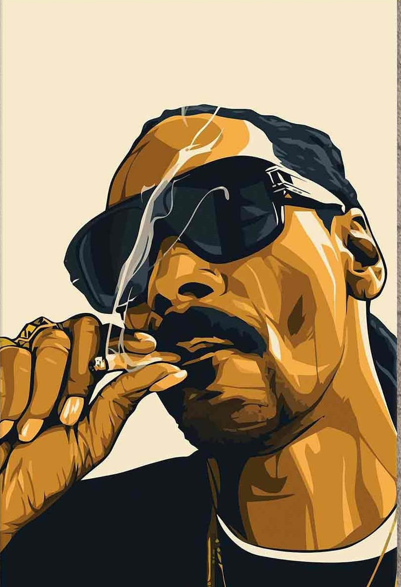Snoop Dogg Smoking Poster Print Snoop Dogg Music Poster | Etsy