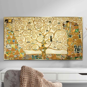 Tree of Life Adele and the Kiss by Gustav Klimt Canvas Print Art ...