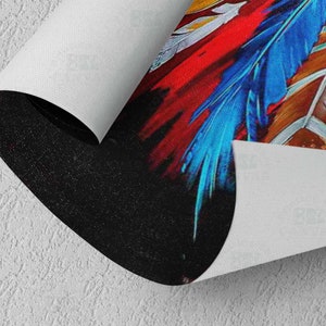 American Indian, Colorful Print Native American Woman Canvas Print Wall ...