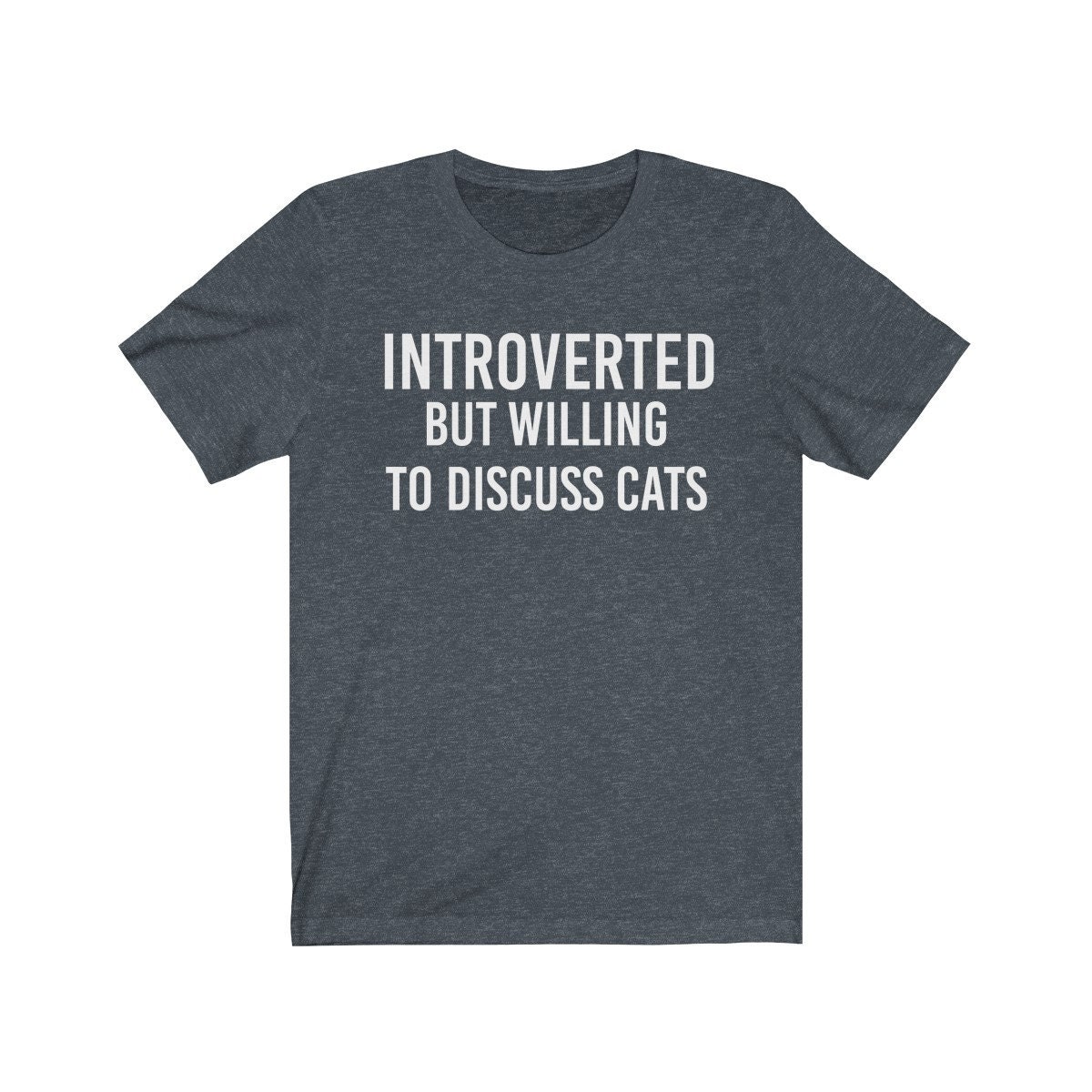 Introverted But Willing To Discuss Cats Shirt Cat Lover Shirt | Etsy