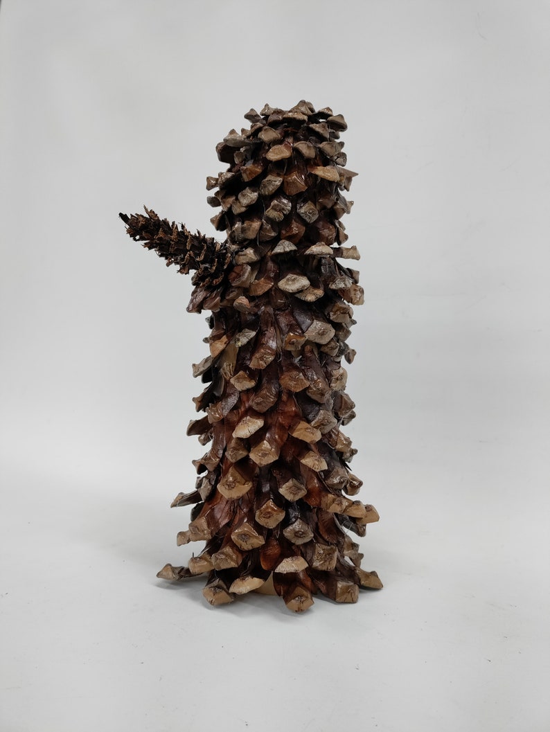 Pine Cone Demon Woodcarving - Etsy