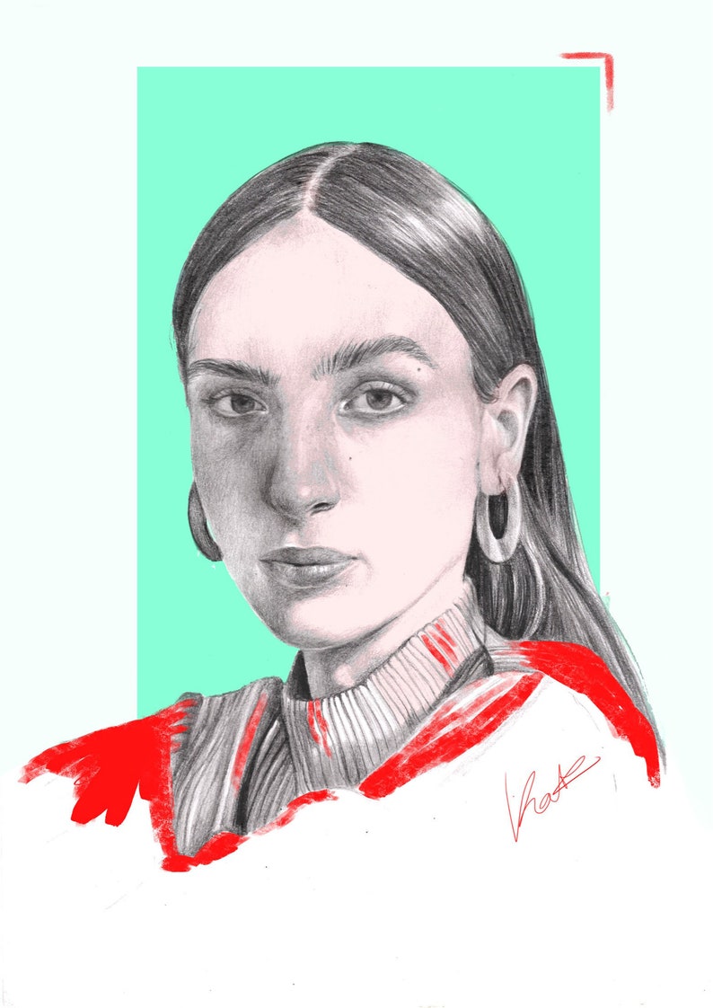 Custom Pencil Portraits Hand Drawn Portraits Custom Pencil - Etsy