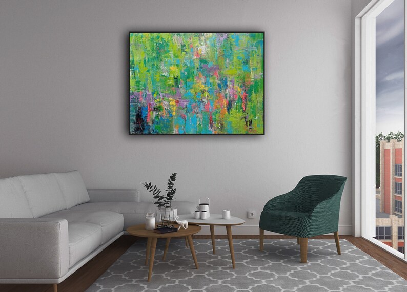 Large Abstract Painting Wall Art Office Home Decor Original - Etsy
