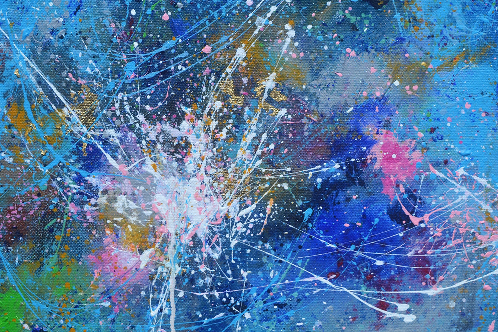 Jackson Pollock Style Splash and Drip Home Wall Decor Art on - Etsy