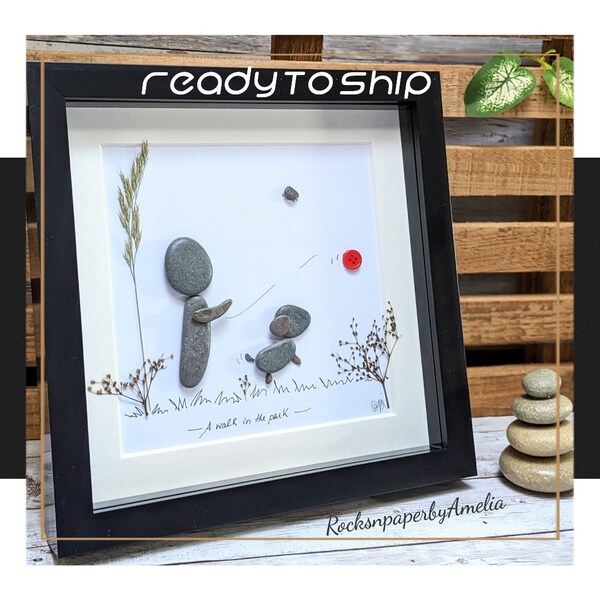 Cuadros con piedras - Etsy España