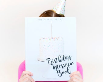 Birthday Interview Book | Birthday Memory Book for Birthday Party ...