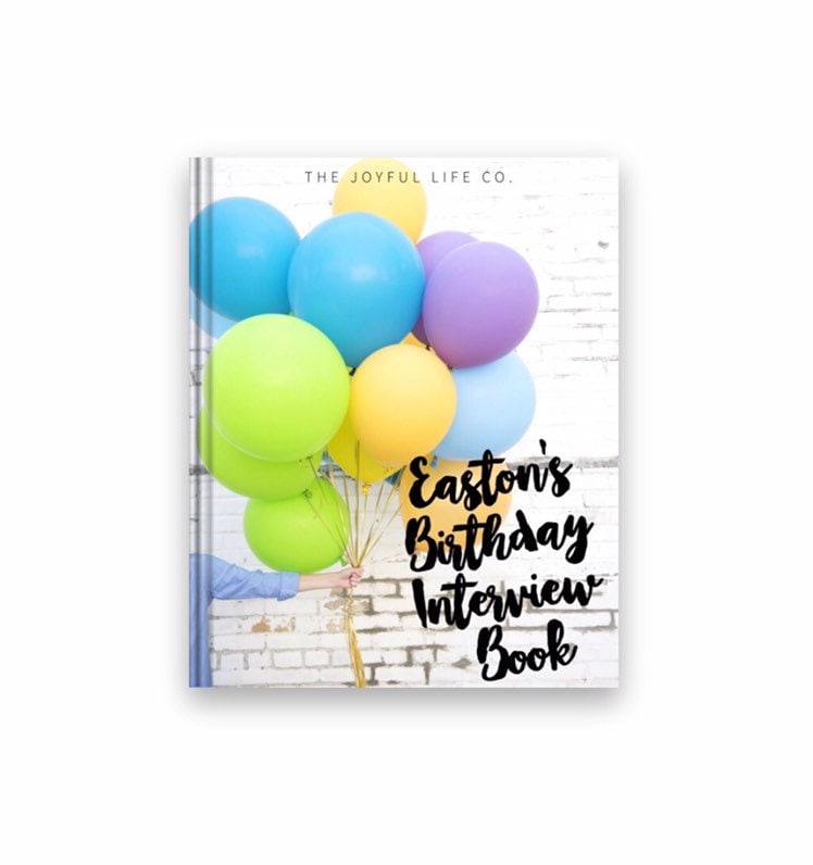 Personalized Birthday Interview Book - Etsy