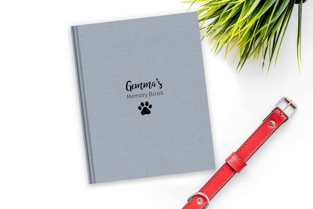 Pet Memory Book | Dog Memory Book, Cat Memory Book, Gift for New Pet ...