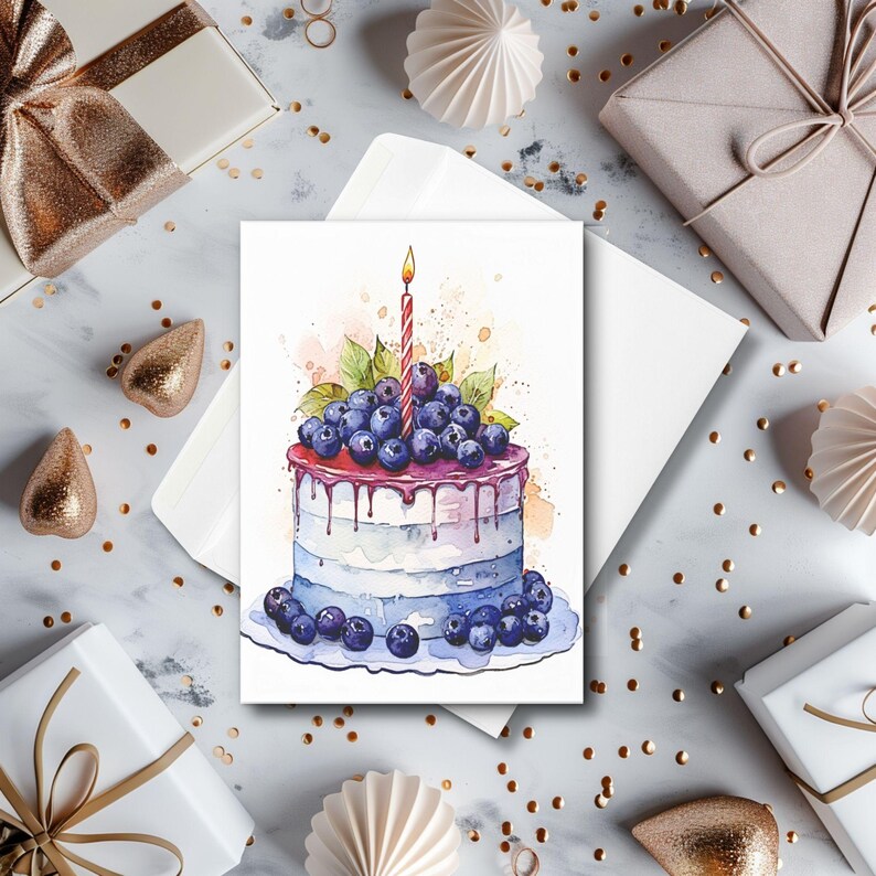 Happy Birthday Greeting Card Pack Magical Witchy Themed Postcard Bundle ...