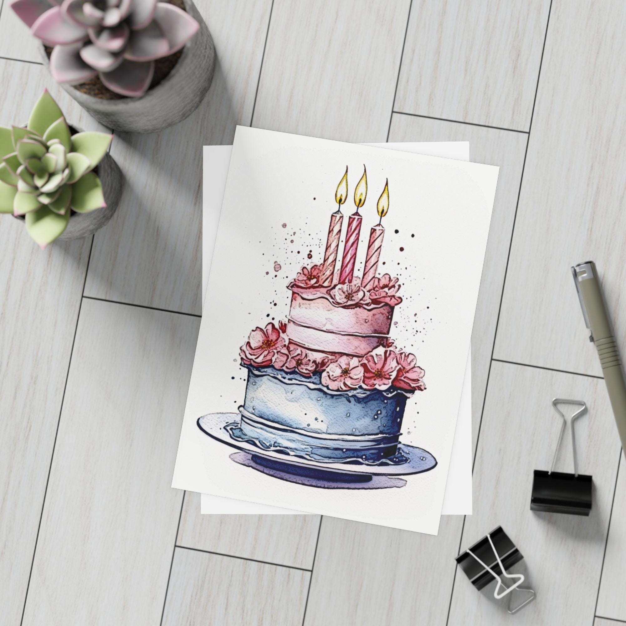 Happy Birthday Customizable Greeting Card Pack Magic Themed ...