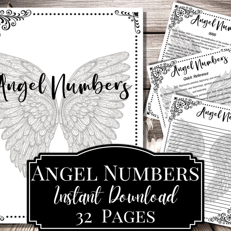 Angel Number Chart - Etsy