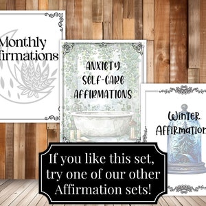 Minimalist Affirmation Cards, Daily Inspiration (digital Download) - Etsy