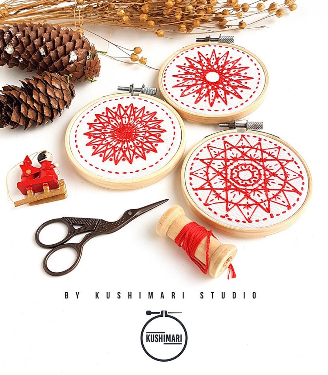 Mandalas Hand Embroidery Pattern SPANISH Version 3 X DIGITAL Designs ...