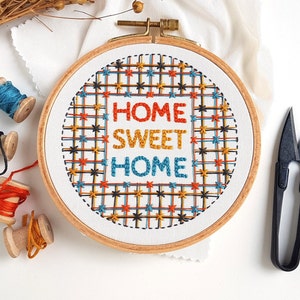 Home Sweet Home Embroidery Pattern, PDF Quote for 5" and 6" Hoop ...
