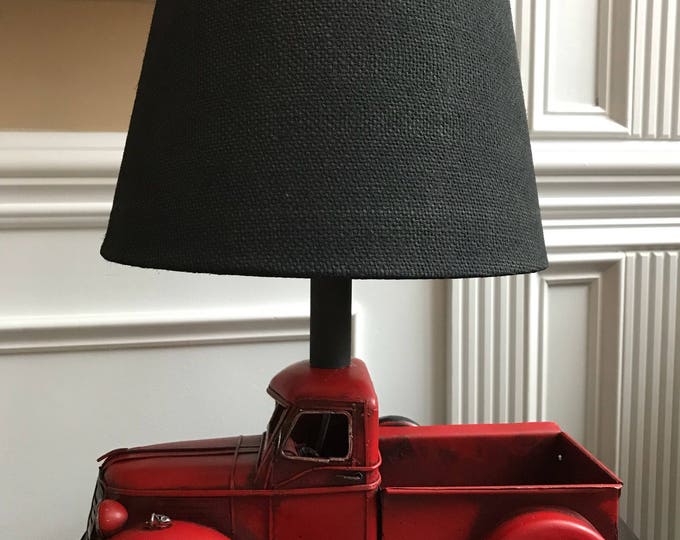 Red Metal Truck Lamp - Etsy