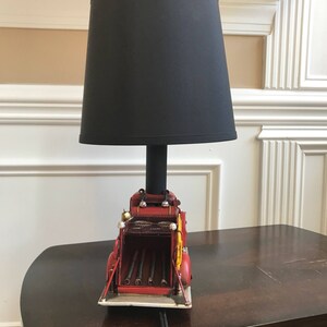 Red Fire Truck Lamp - Etsy