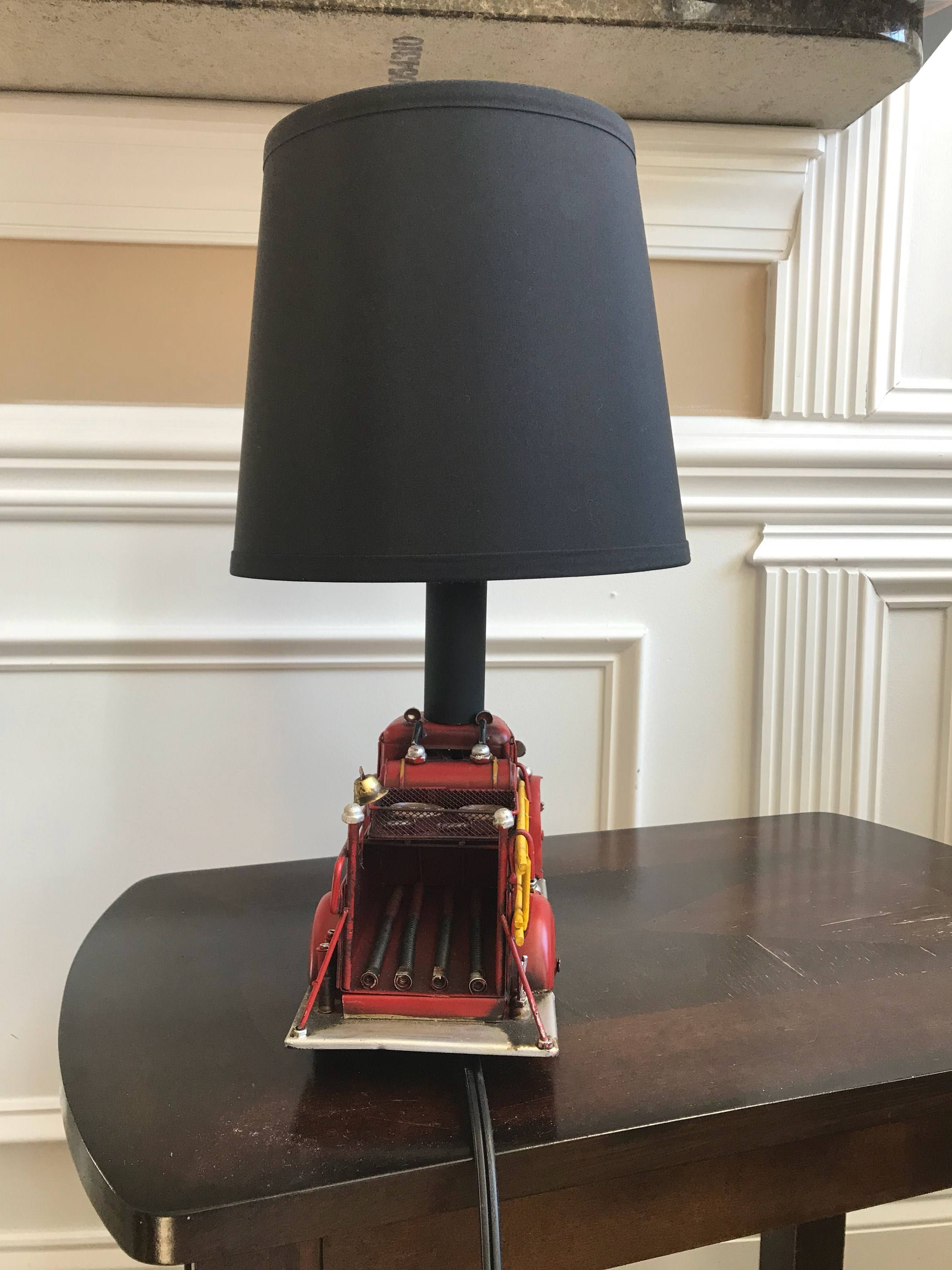 Red Fire Truck Lamp - Etsy