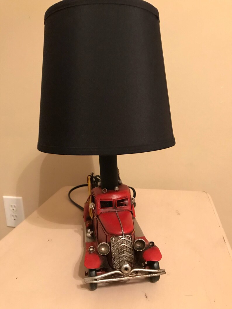 Red Fire Truck Lamp | Etsy