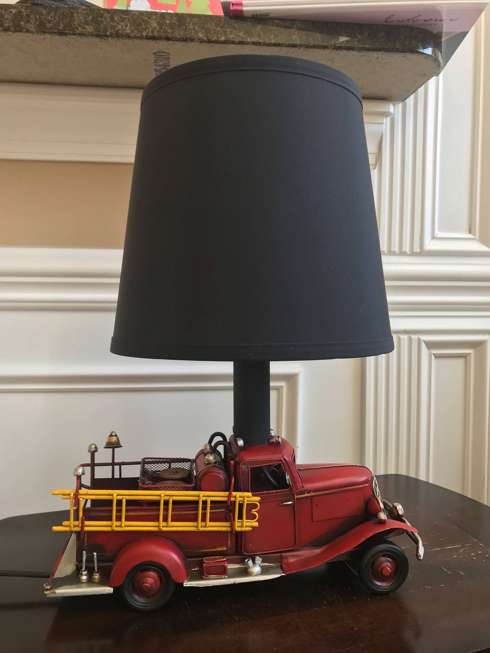 Red Fire Truck Lamp - Etsy