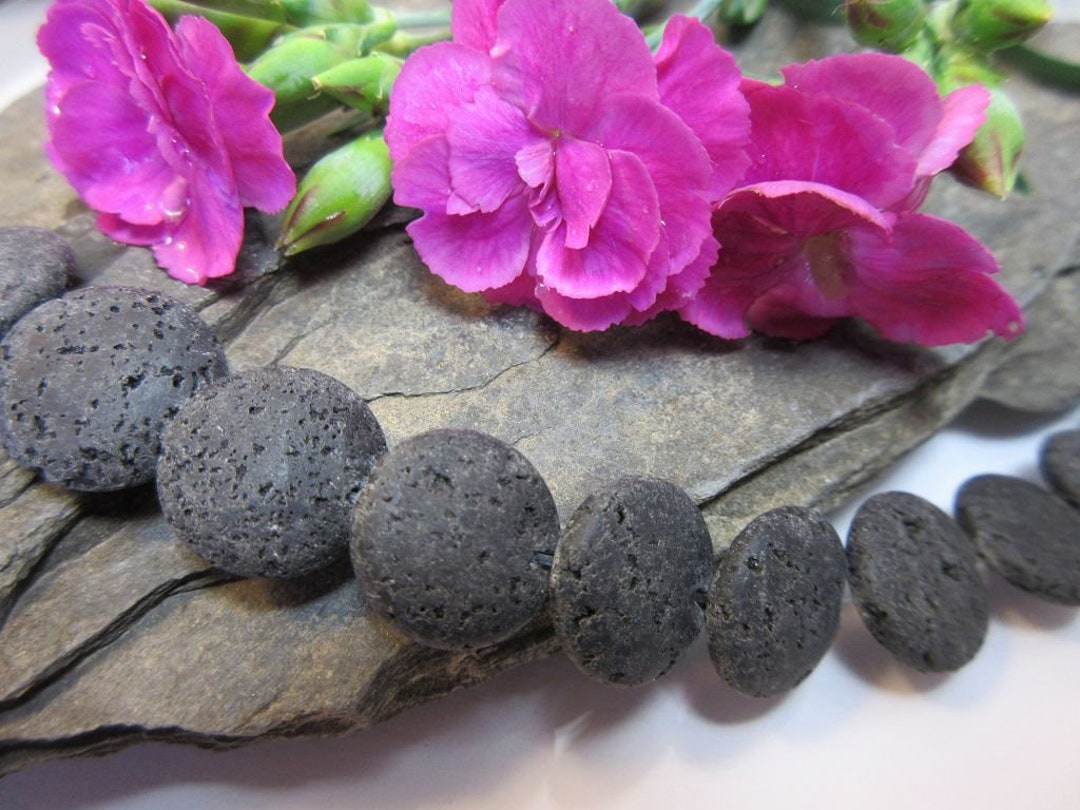 Lava Discs With Natural Poring 15 X 5 Mm - Etsy