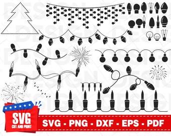 String lights svg | Etsy