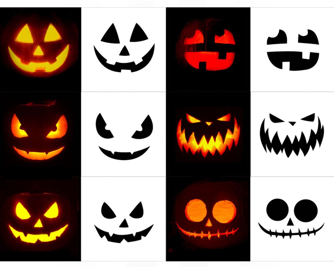 24 Pumpkin Svg Bundle Pumpkin Stencil Halloween Svg - Etsy