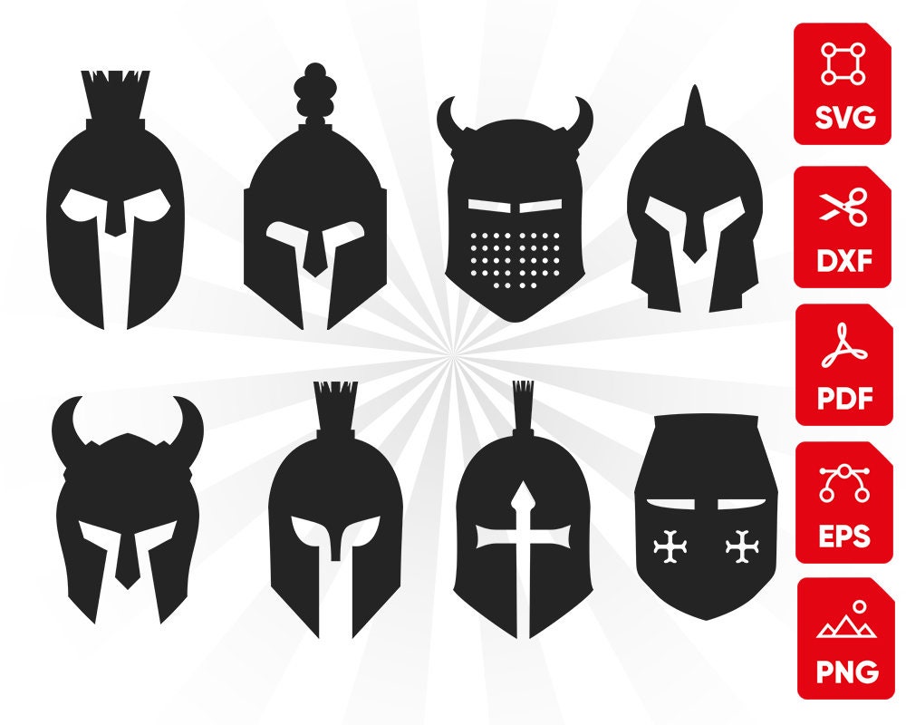 8 Knighn Helmet Svg Bundle Mask Svg Helmet Svg Shield Svg - Etsy Canada