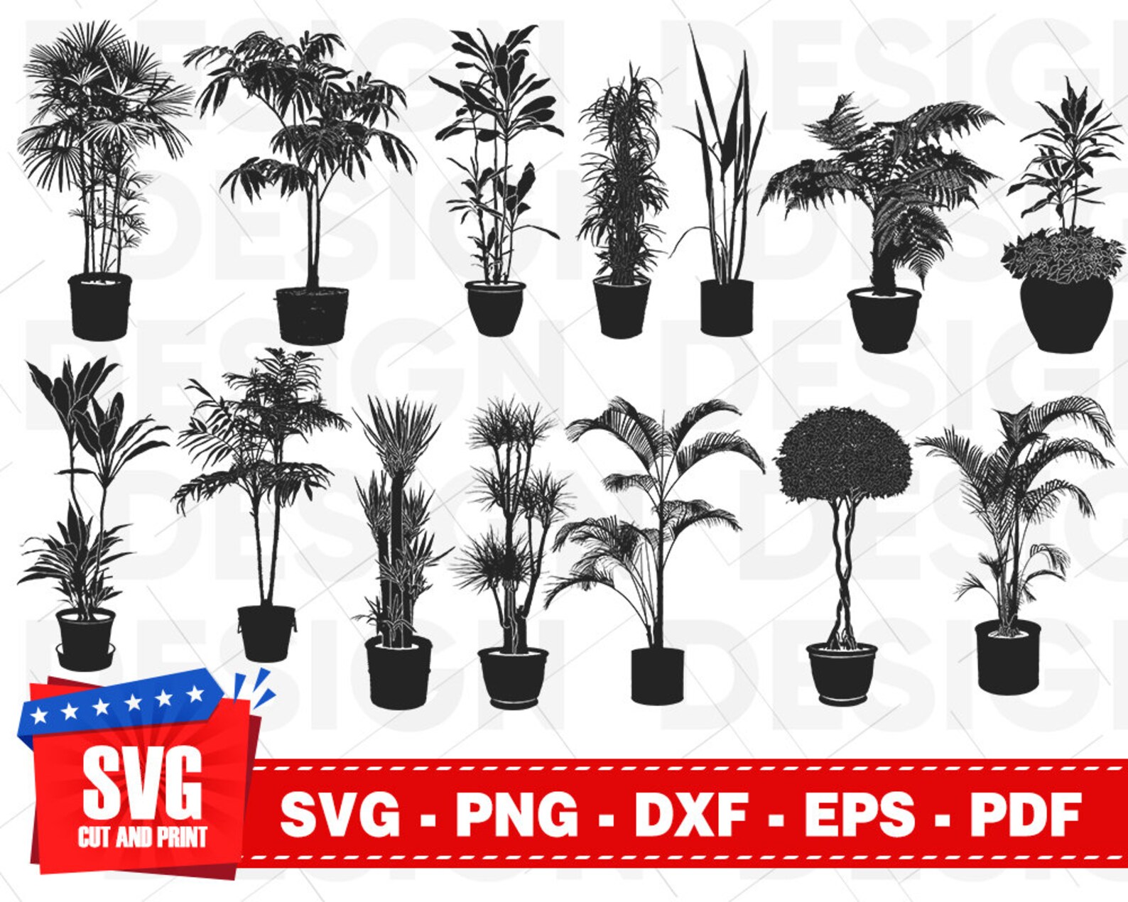 14 PLANT Svg Plants Cricut Plant Dxf House Tree Svg Plant - Etsy