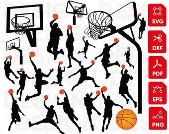 Basketball SVG Digital File Cut File Sports Basketball Cut - Etsy