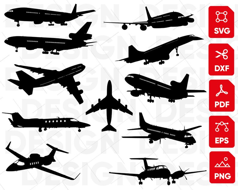 11 Avión svg, avión svg, avión svg, avión clipart, transporte svg, jet ...